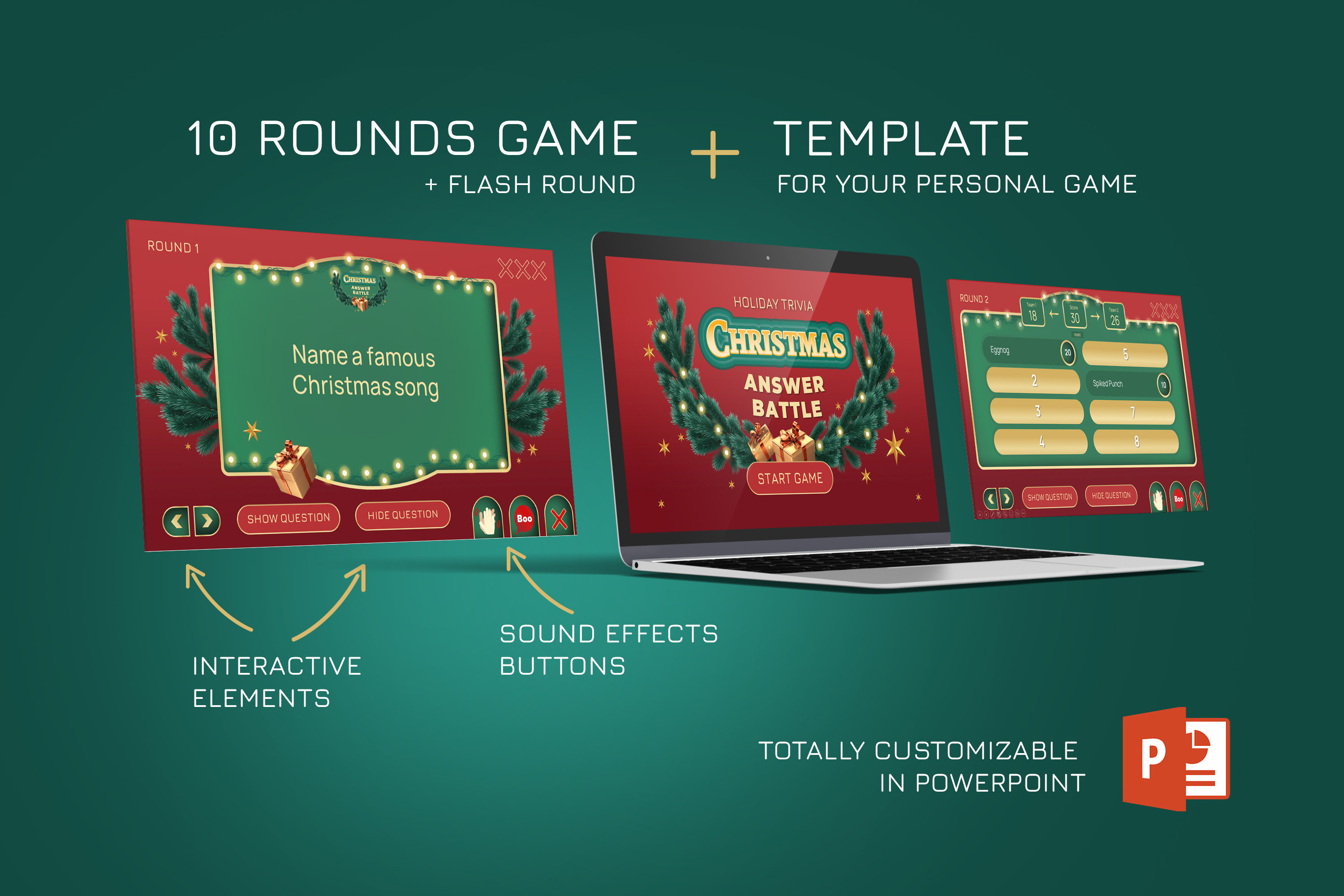 Christmas Trivia Powerpoint Game With Scoreboard (digital Download) - Etsy