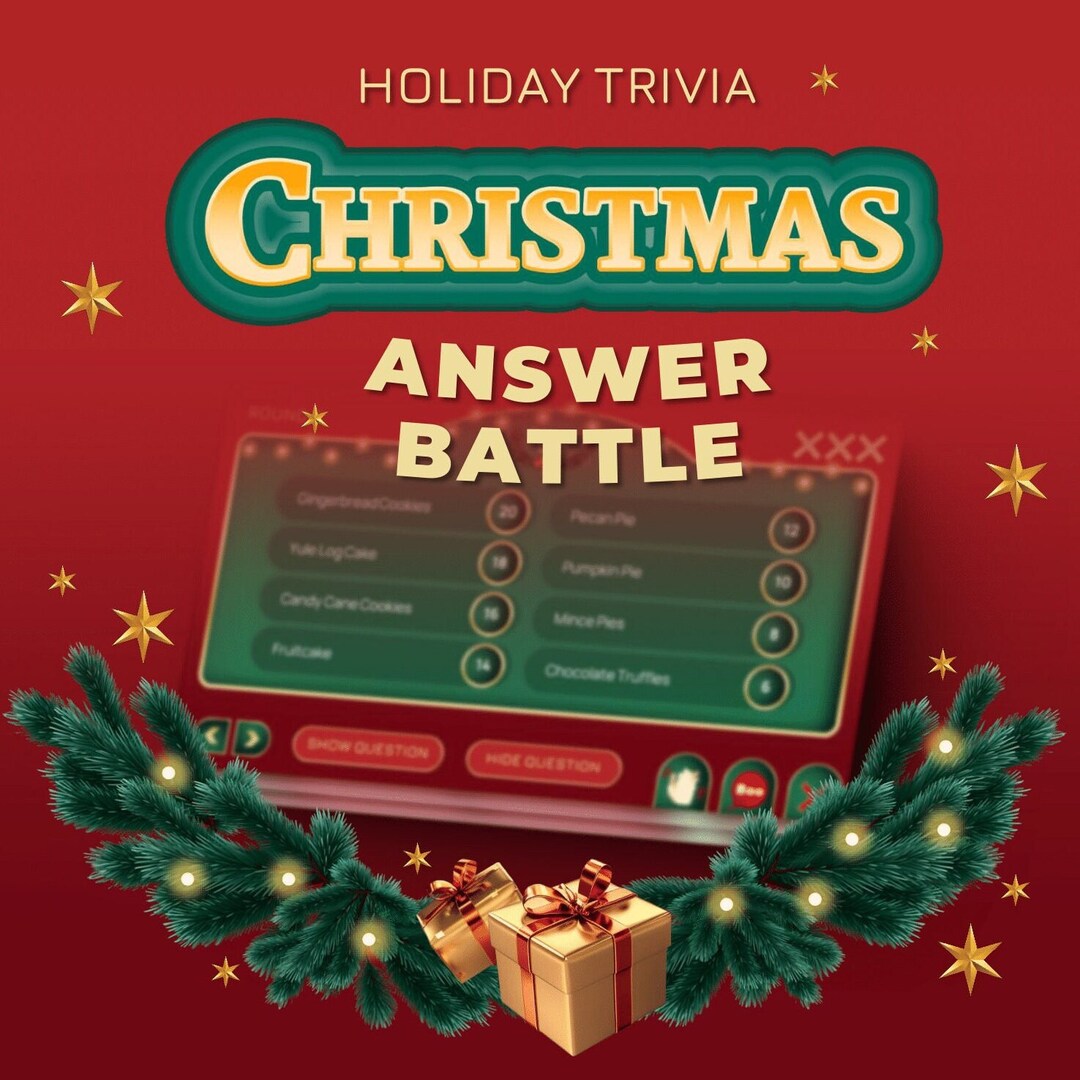 Christmas Trivia Powerpoint Game With Scoreboard (digital Download) - Etsy