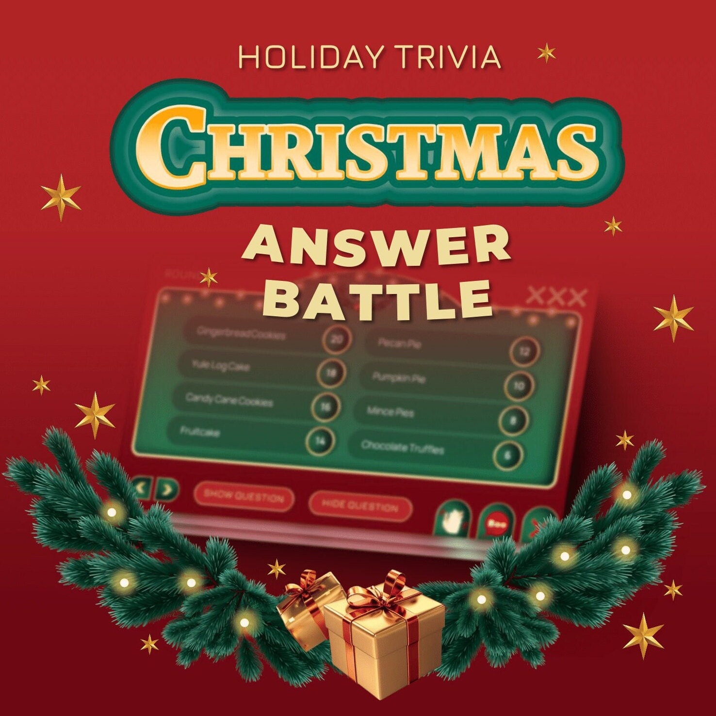 Christmas Trivia Powerpoint Game With Scoreboard (digital Download) - Etsy