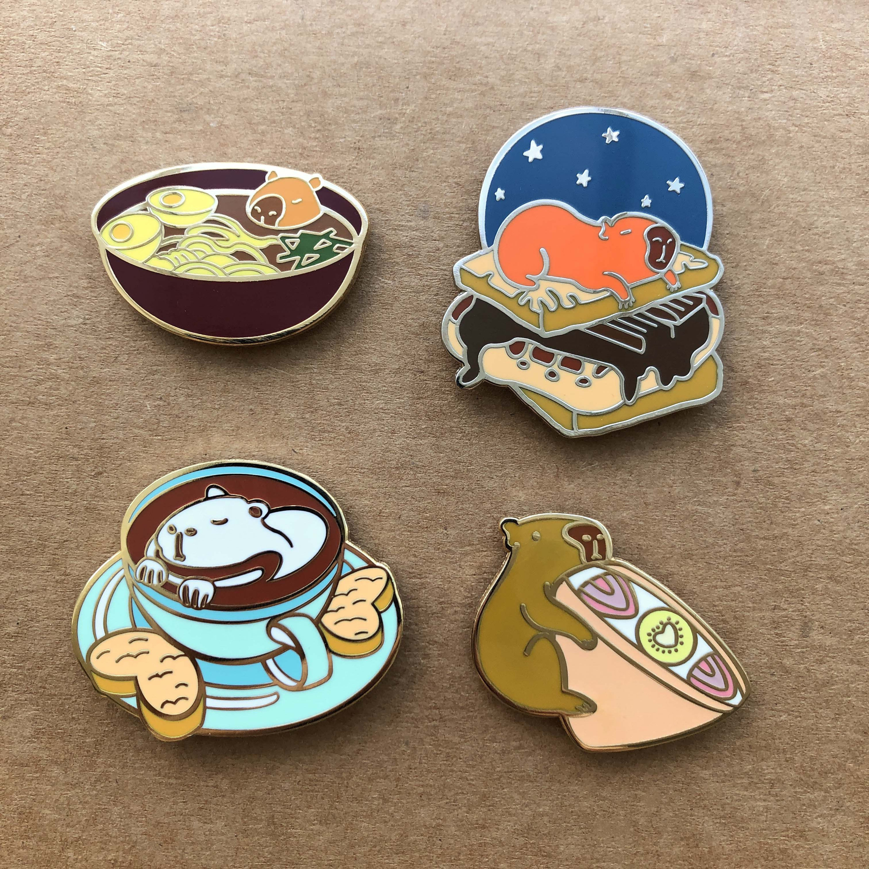 Capybara Hard Enamel Pin Pack A-Grade | Etsy