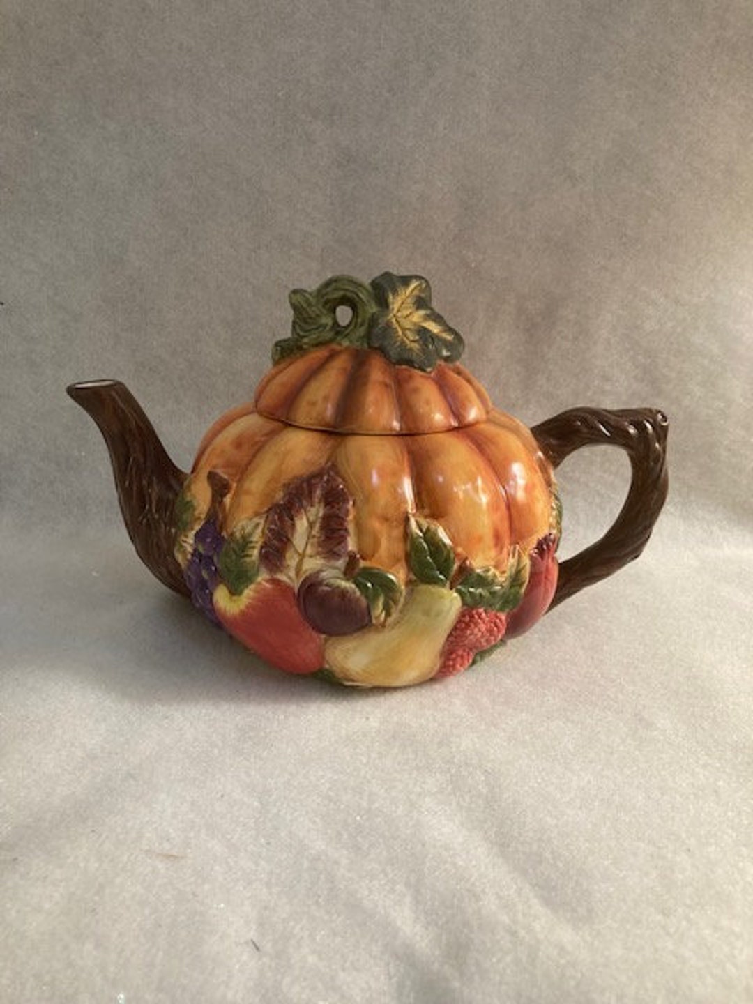 Burton & Burton Fall/autumn Pumpkin Teapot - Etsy
