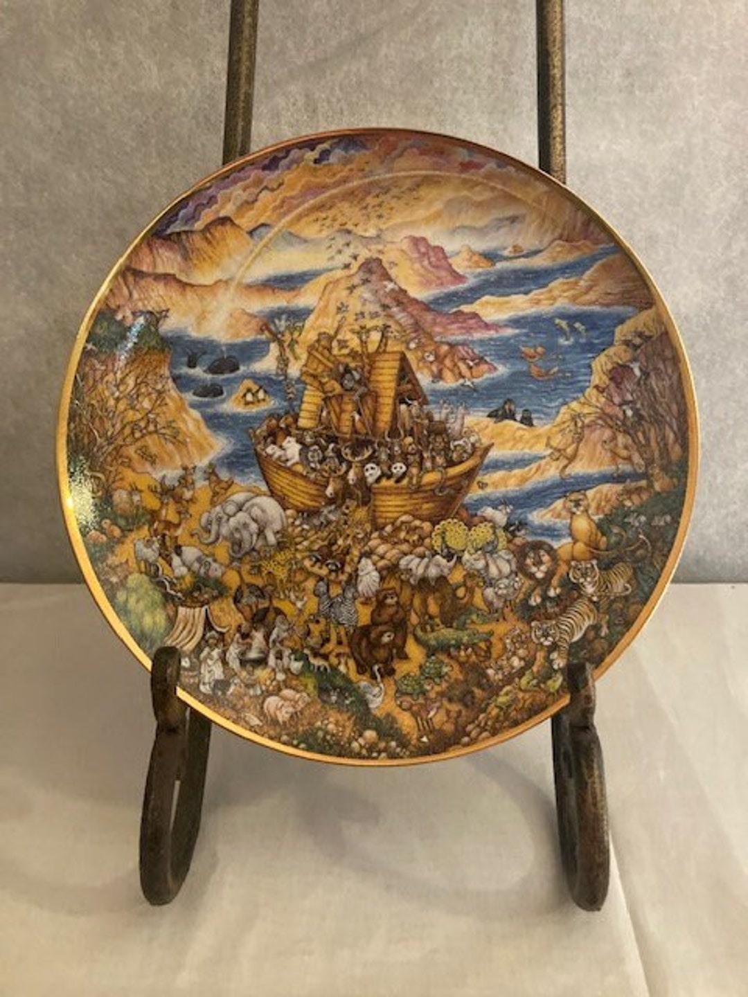 Noah's Ark Plate-limited Edition Plate Franklin Mint Two by Two Heirloom Plate - Etsy