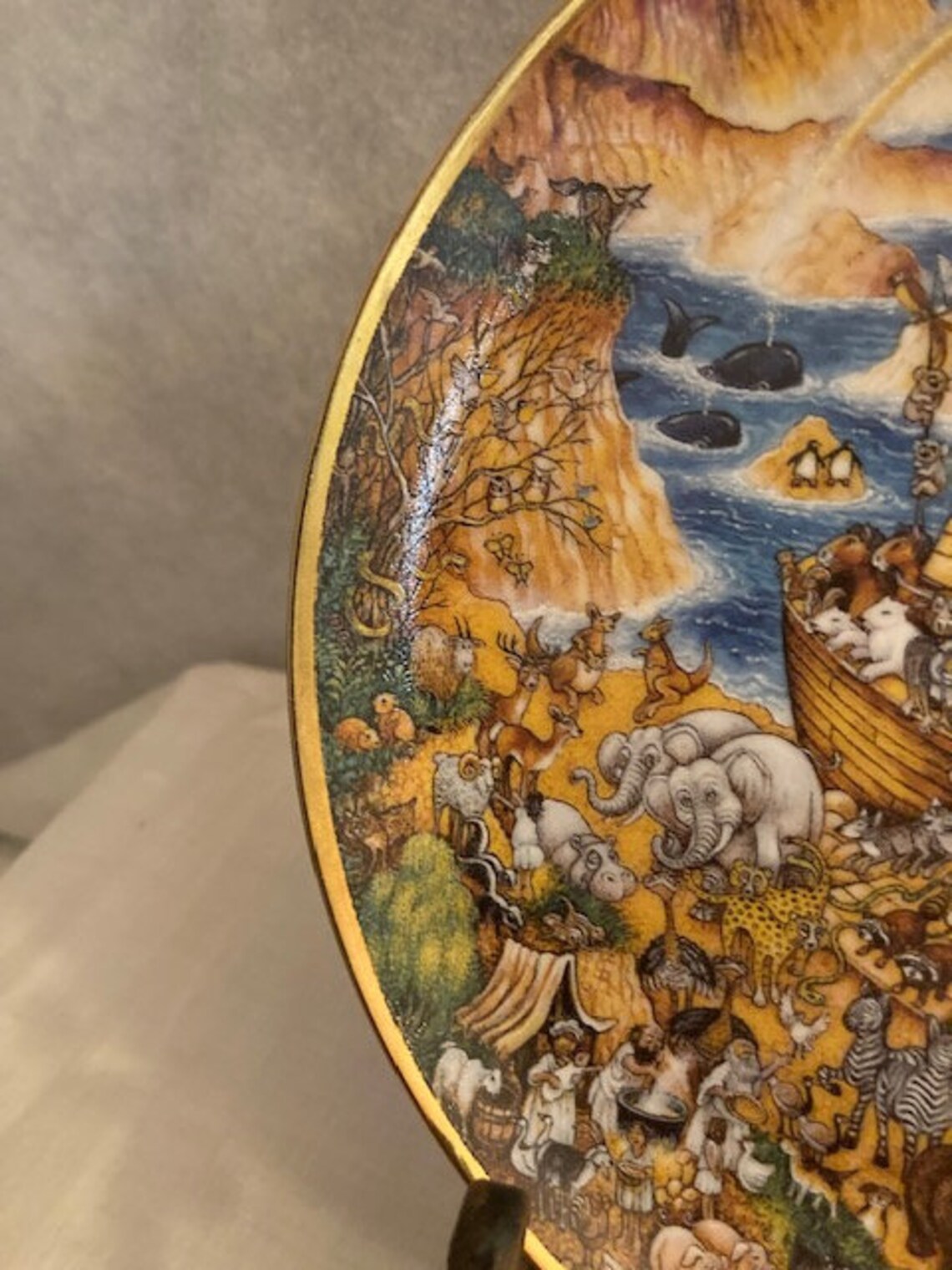 Noah's Ark Plate-limited Edition Plate Franklin Mint Two by Two ...