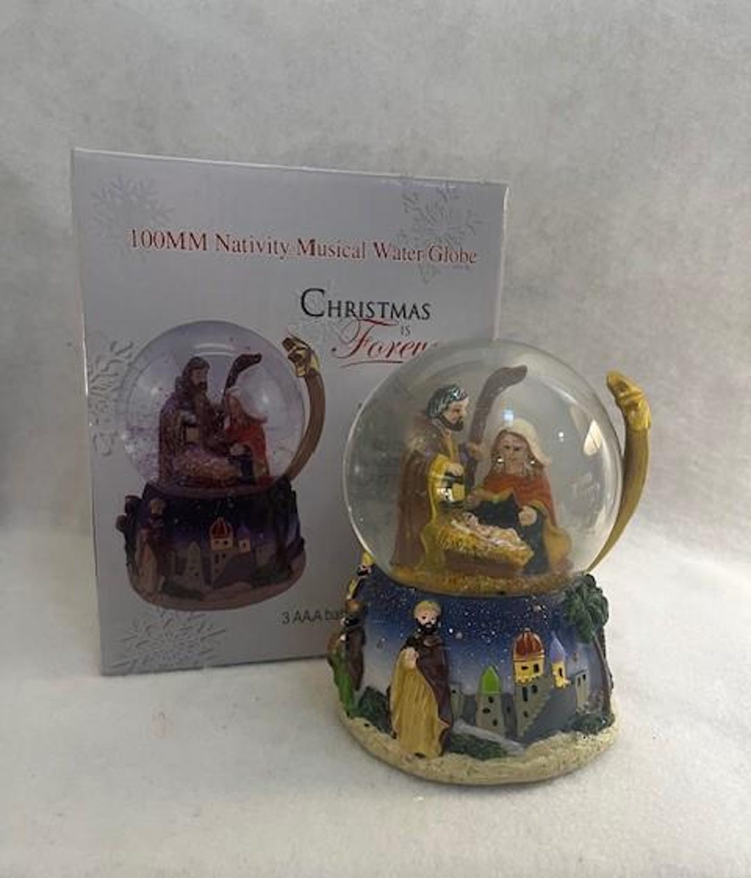Christmas is Forever "nativity" Glitter Lighted Musical Water Globe - Etsy