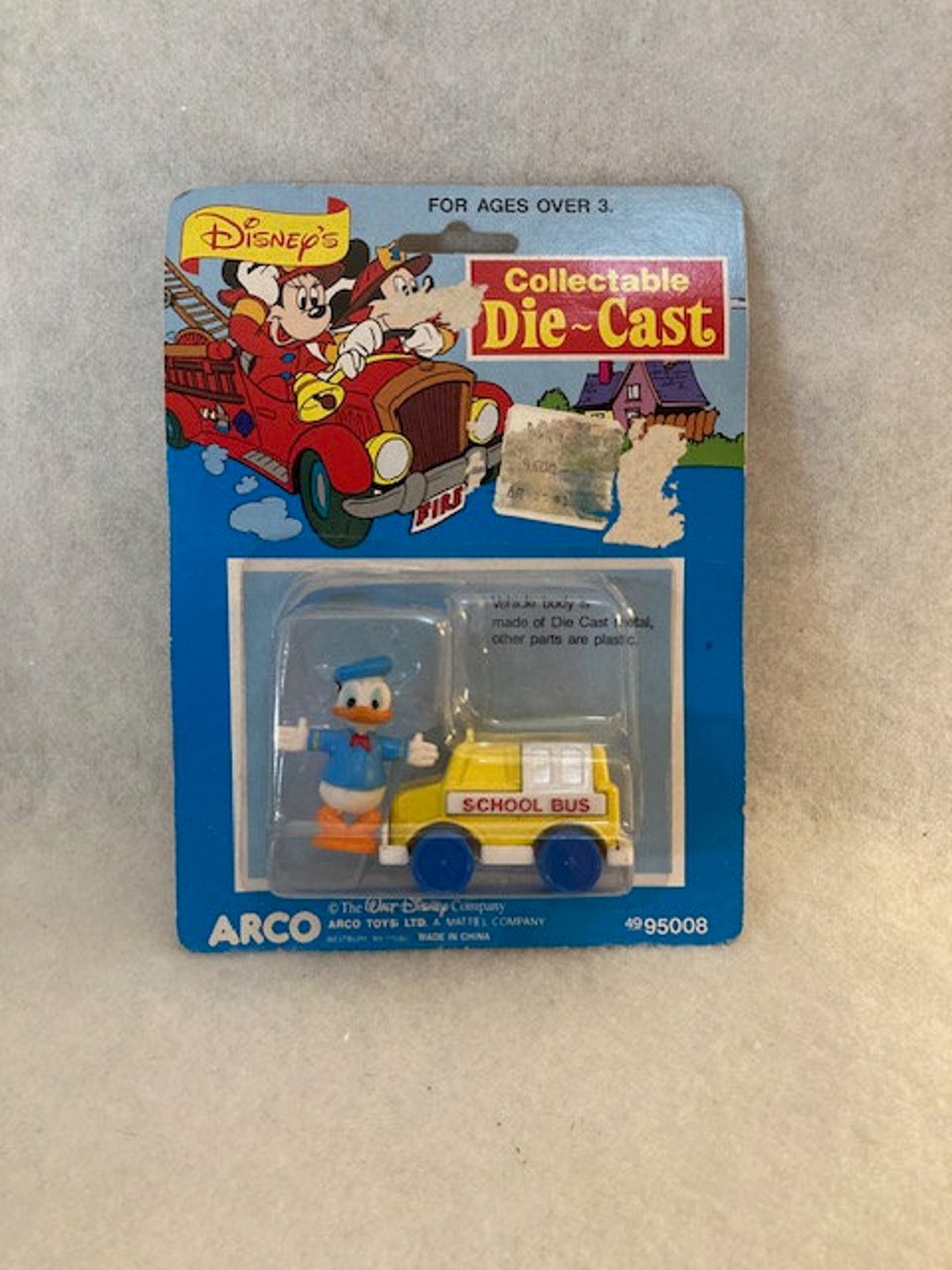 Disney Donald Duck & School Bus Die Cast Collectable Toy by Arco - Etsy