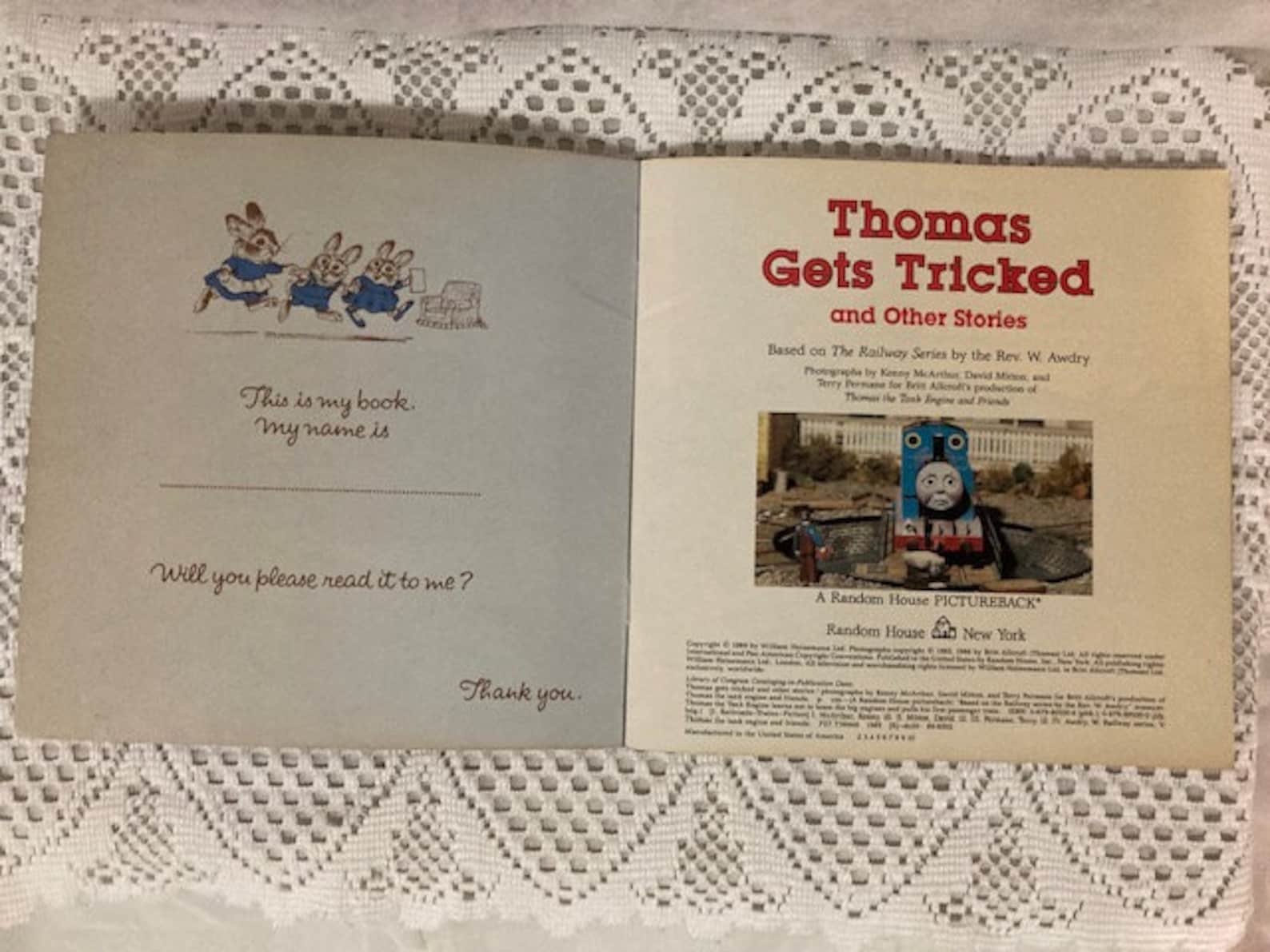 Thomas the Tank Books: 1989 Thomas Gets Tricked and Other Thomas the ...