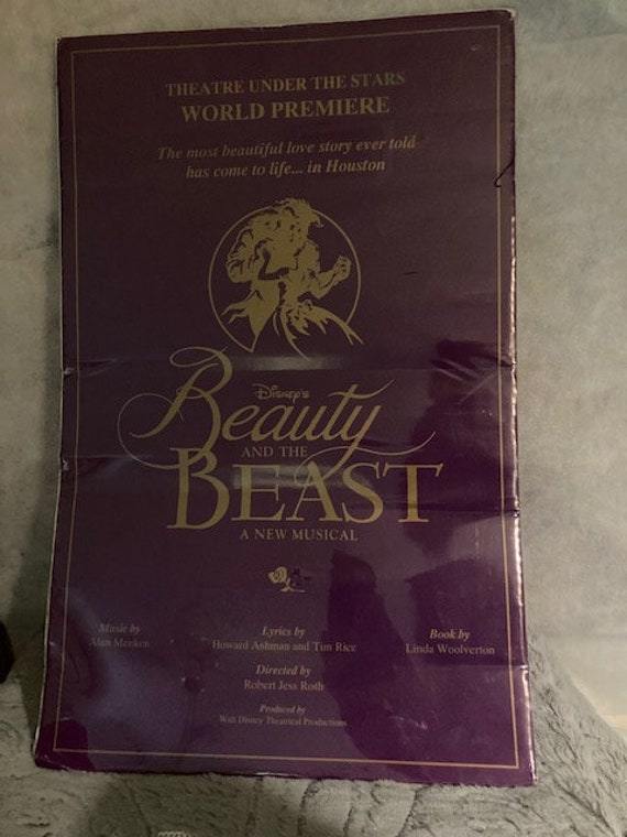 Vintage Beauty and the Beast Poster - Etsy