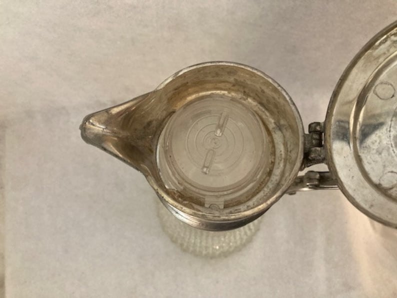 Decantador italiano grande vintage de agua o vino con punta de diamante ...