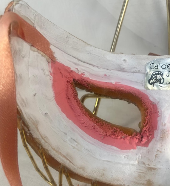 Ca' del Sol Carnival Venetian Italian Mask Peach/Salm… - Gem