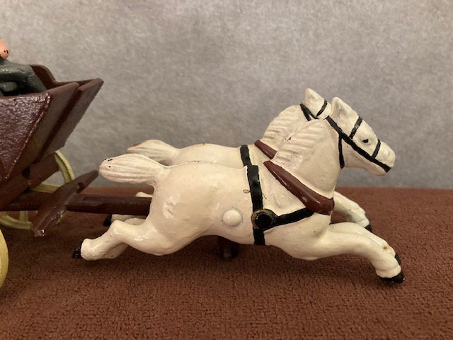 Vintage Cast Iron Stage Coach With Cowboy Driver in Great Condition - Etsy