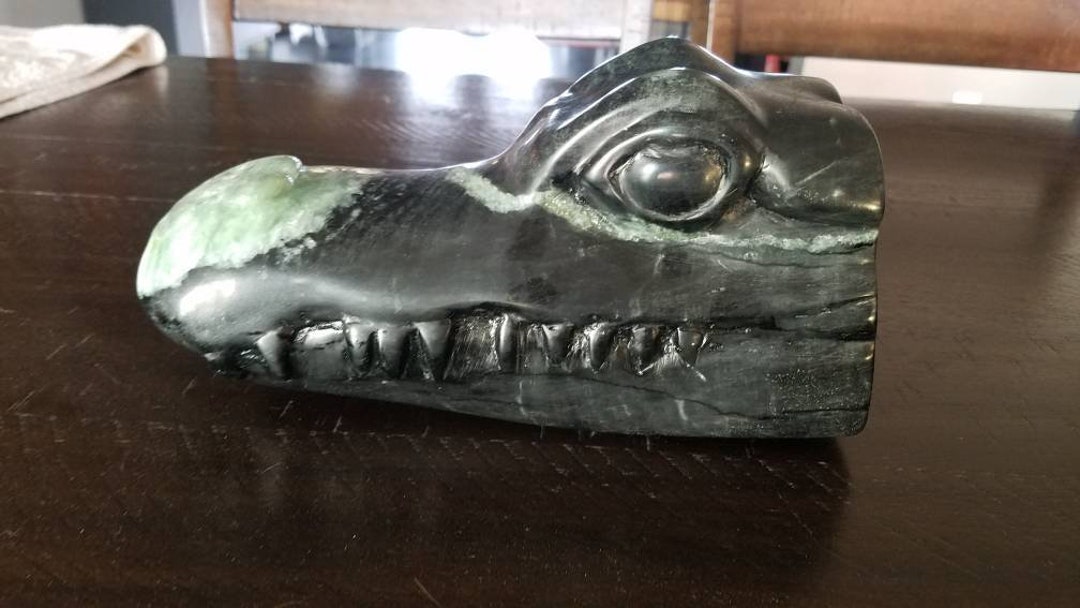 Rocking Reptile / Gator / Caiman Head Sculpture - Etsy