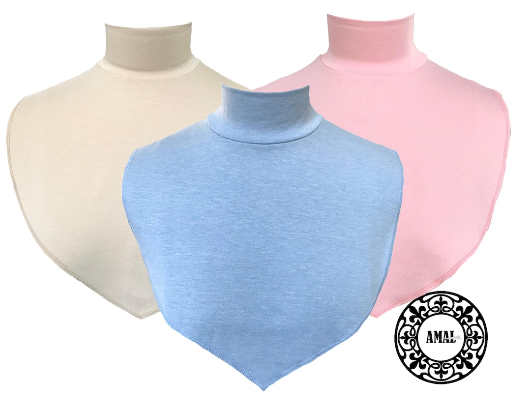 AMAL, COTTON Fake Collar. 1 Piece, Body Extensions Neck Cover Under Top ...