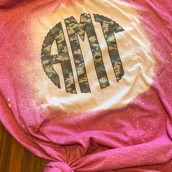 Bleached Monogram Shirt - Etsy