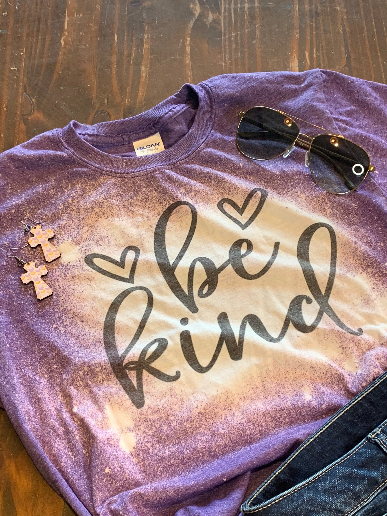 Be Kind Distressed Tee Vintage Tees Bleached Tees Vintage - Etsy
