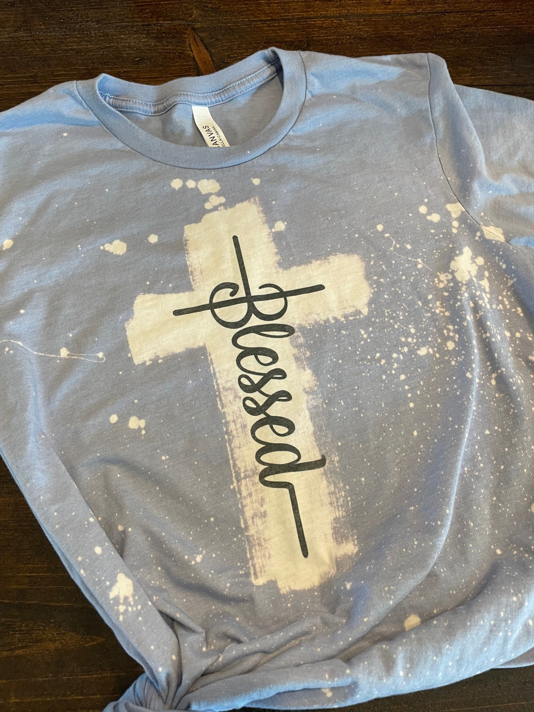 Blessed Distressed Tee Vintage Tees Vintage T-shirt - Etsy