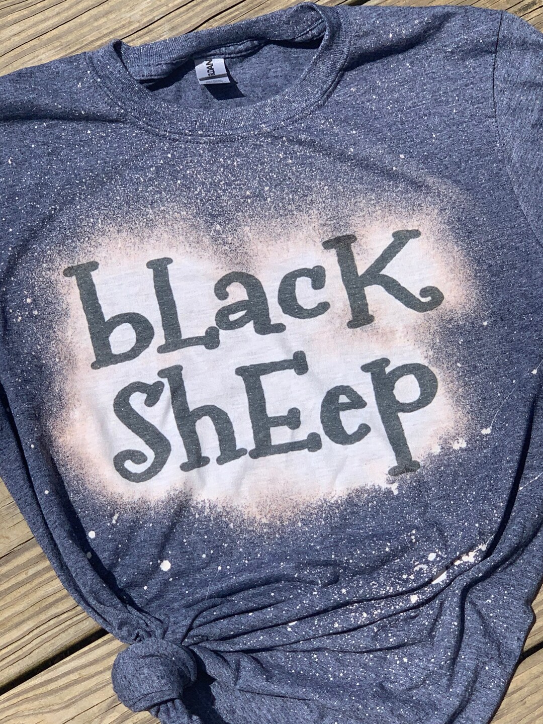 Black Sheep Distressed Tee, Vintage Tees, Vintage T-shirt, Bleached ...