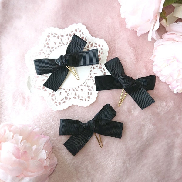 Small Black Bow - Etsy