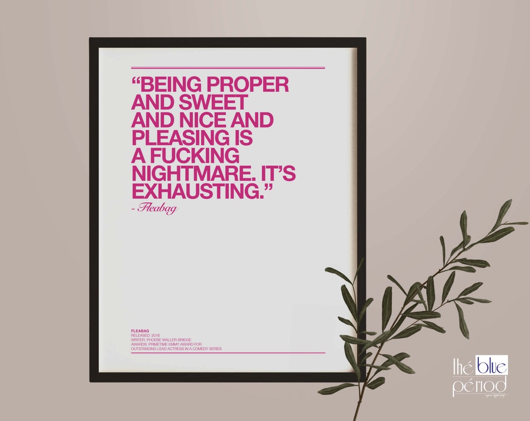 Fleabag Quote Digital Wall Poster - Etsy