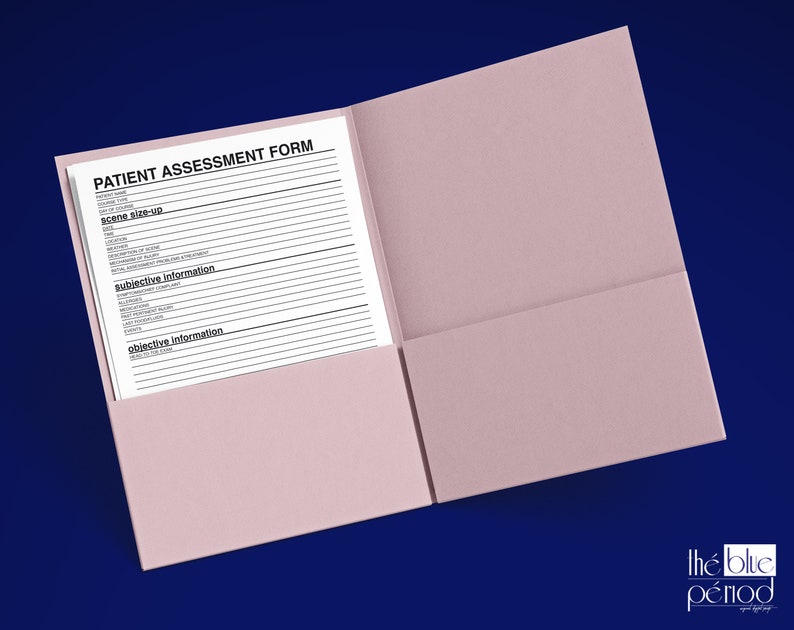 Printable Patient Assessment Form - Etsy