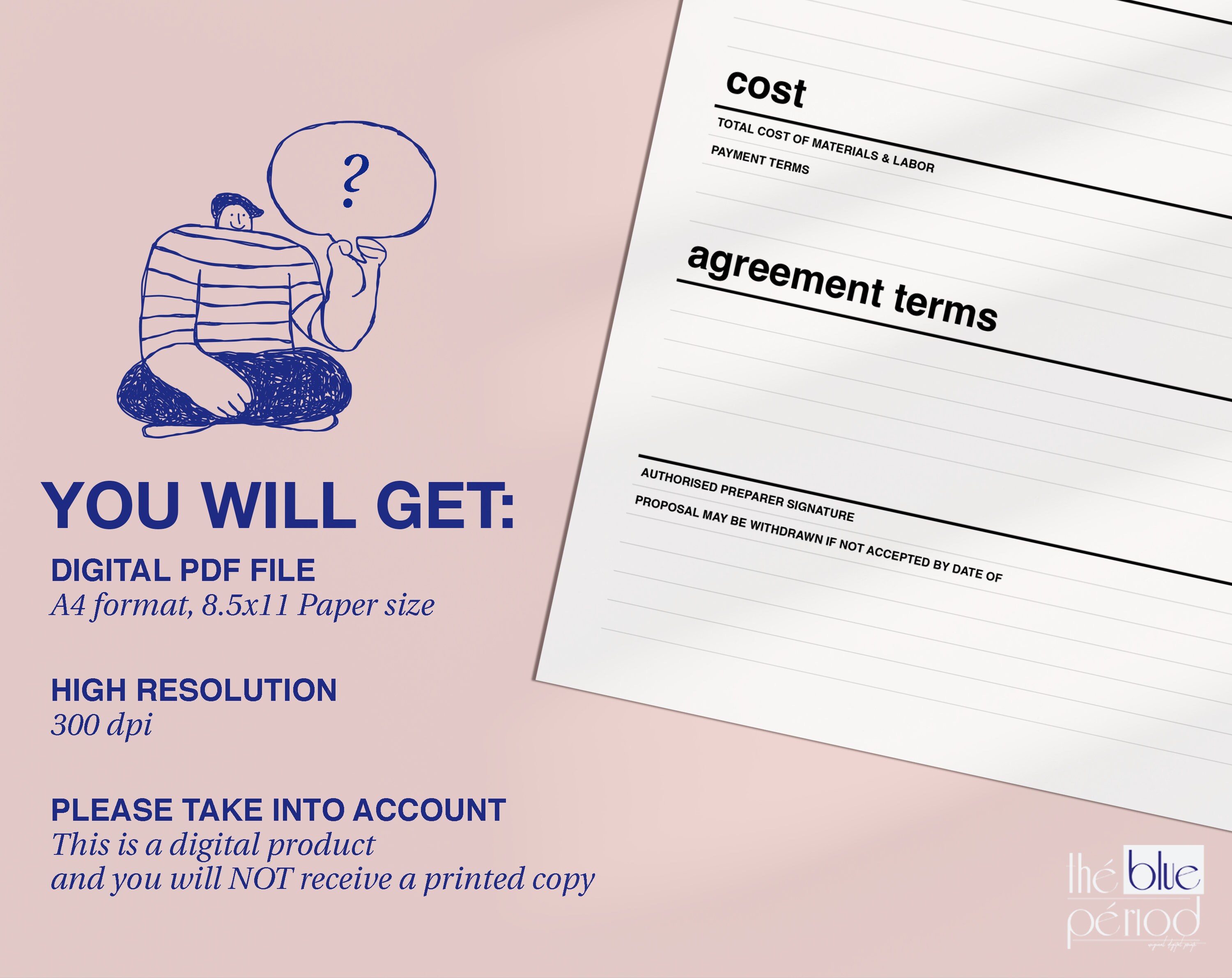 Editable Job Proposal Form - Etsy