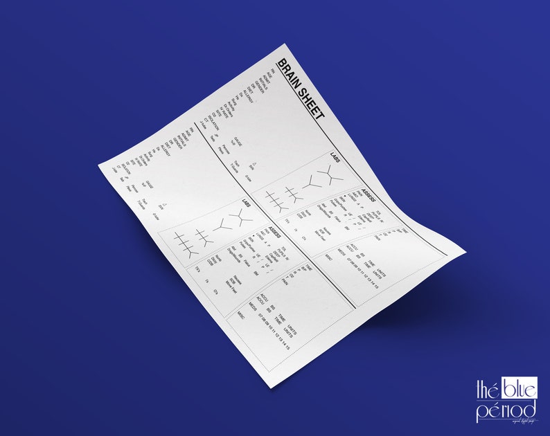 Printable Brain Nursing Report Sheet - Etsy