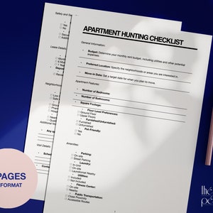 Editable Apartment Hunting Checklist - Etsy