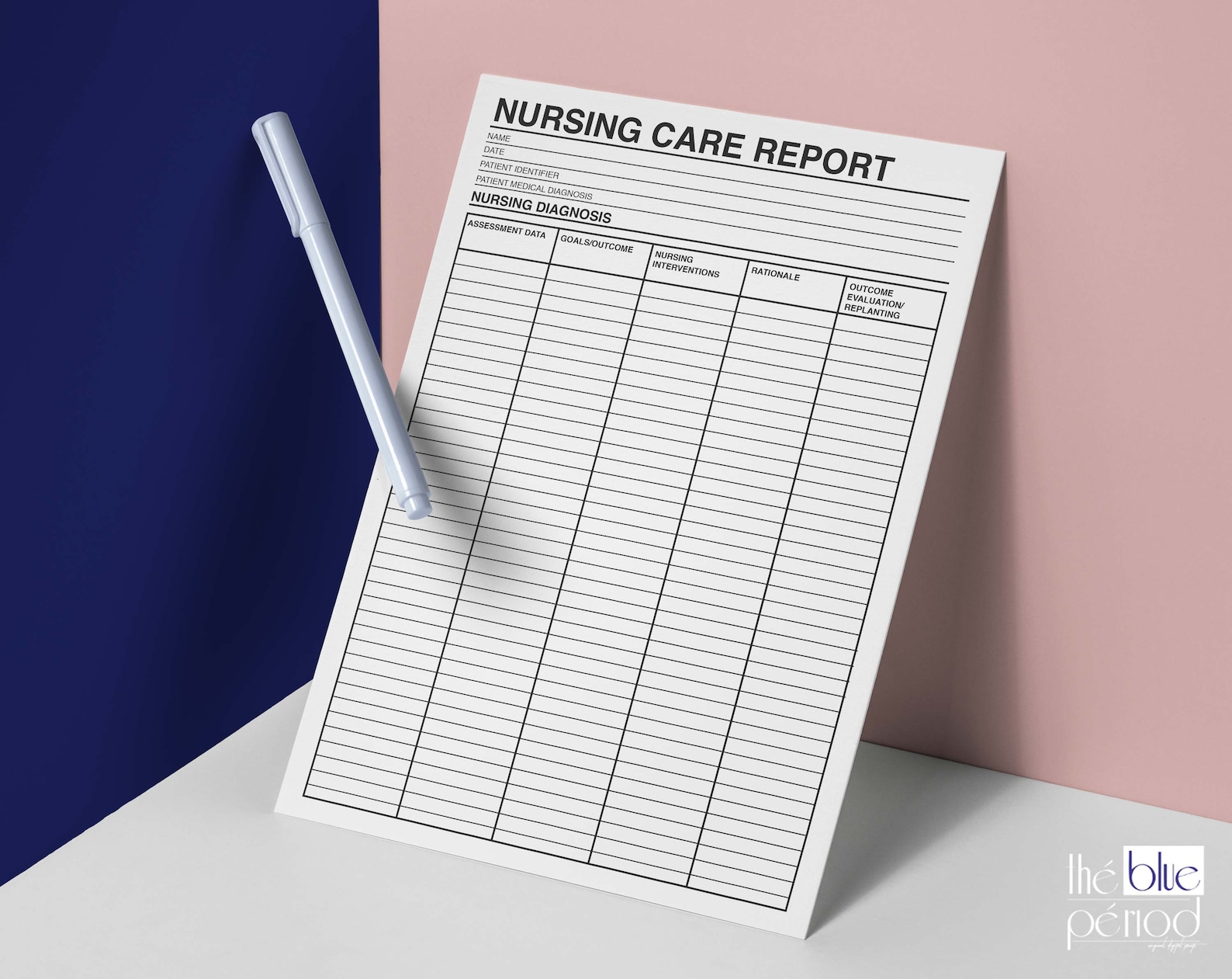 Nursing Care Plan PDF Nursing Care Report Sheet - Etsy