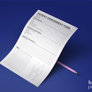 Printable Patient Assessment Form | Etsy