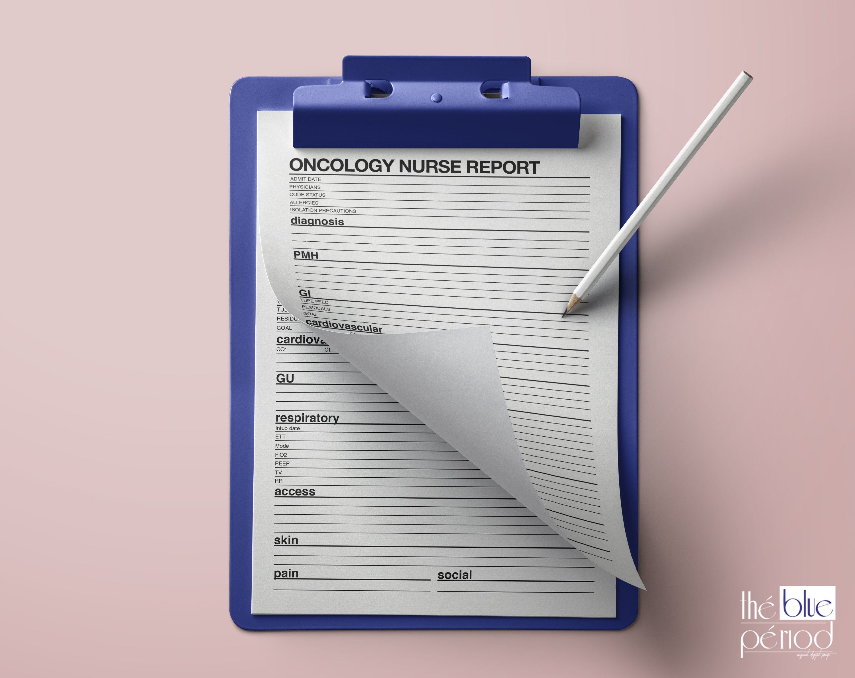 Printable Oncology Nurse Report PDF - Etsy