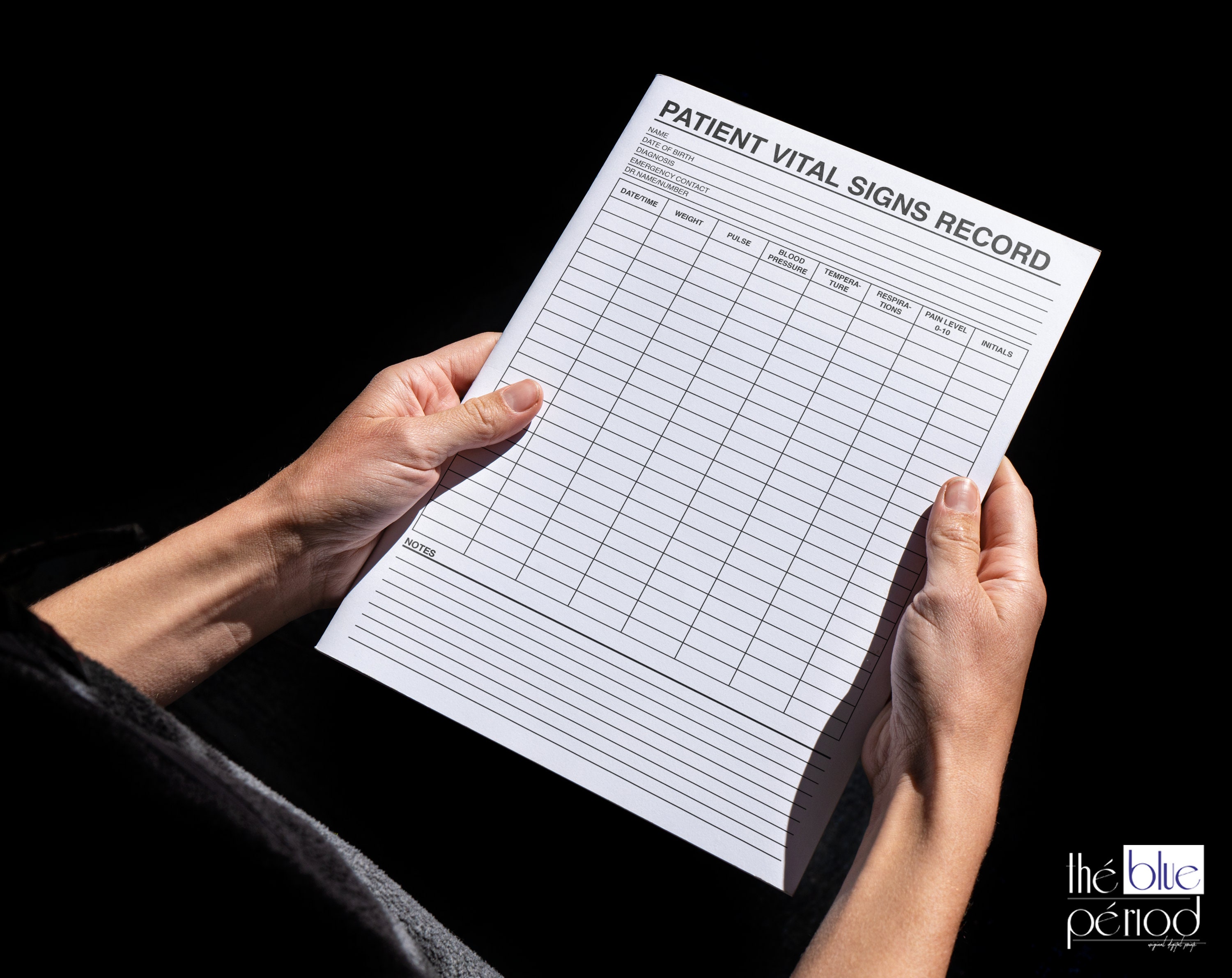 Nurse Patient Vital Signs Record Sheet PDF - Etsy