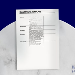 Editable Smart Goal Template - Etsy