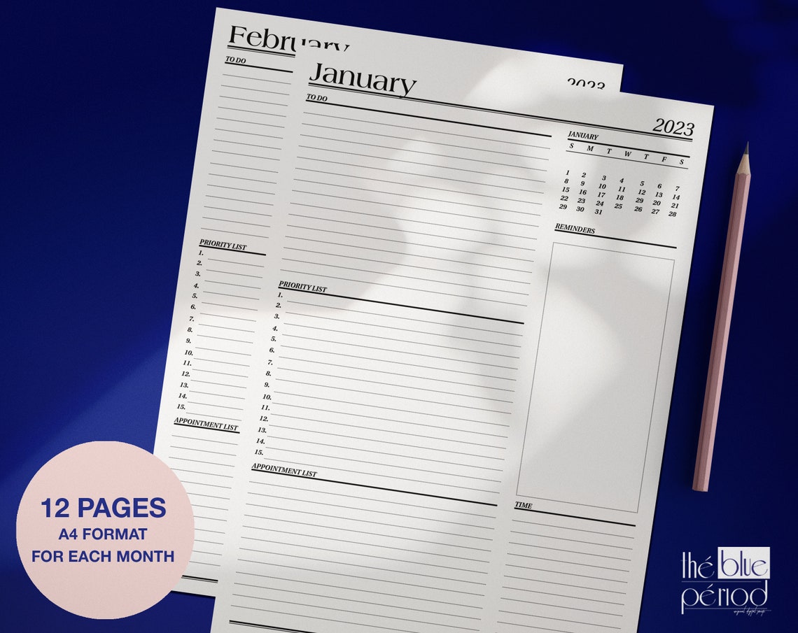 Printable 2023 Project Planner - Etsy