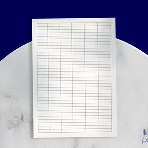 Editable 6,7 and 8 Columns Chart Text Input Fillable - Etsy