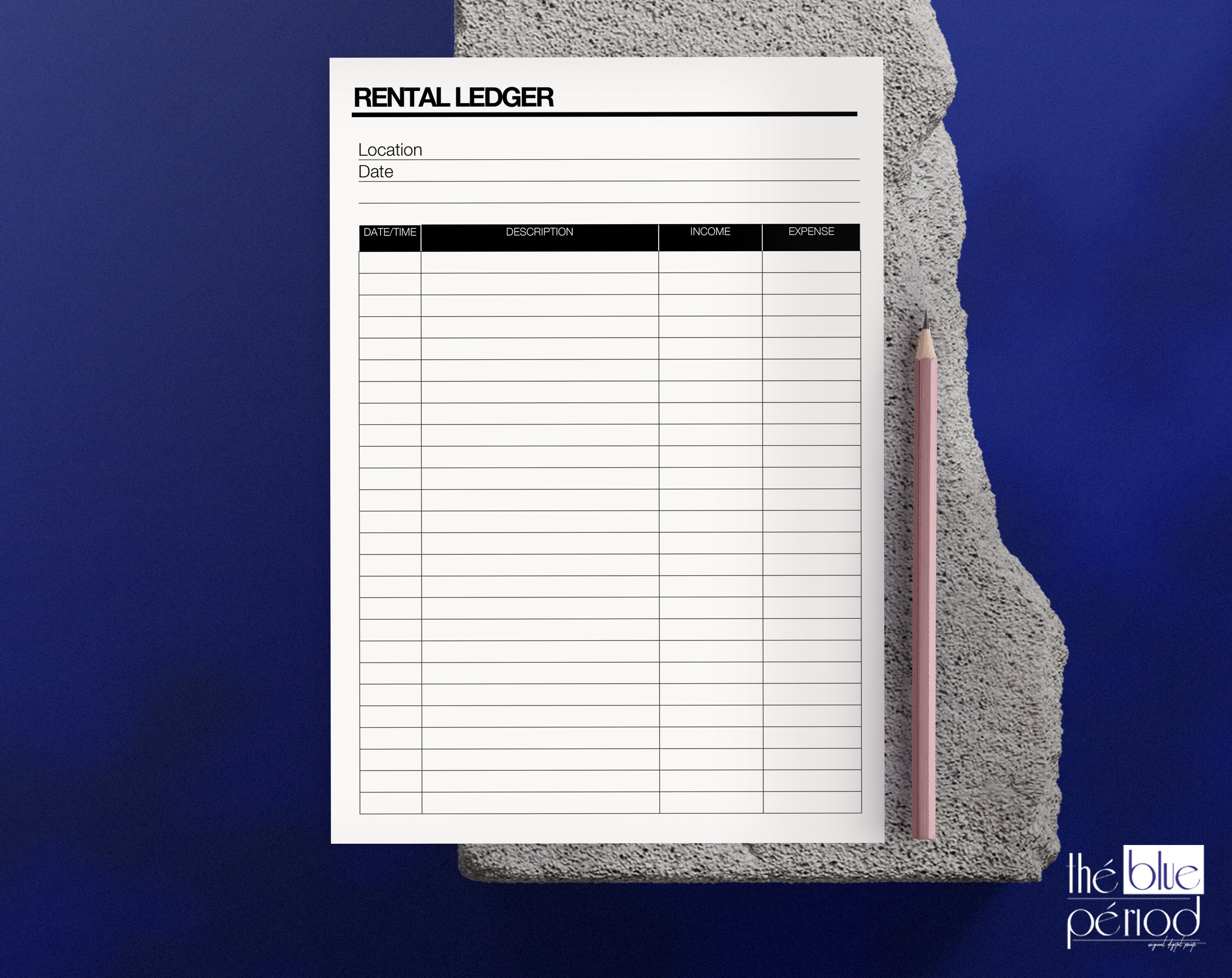 Editable Rental Ledger Form - Etsy