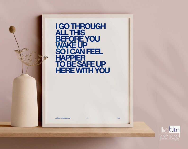 Bjork Poster, Hyperballad Digital Wall Poster - Etsy