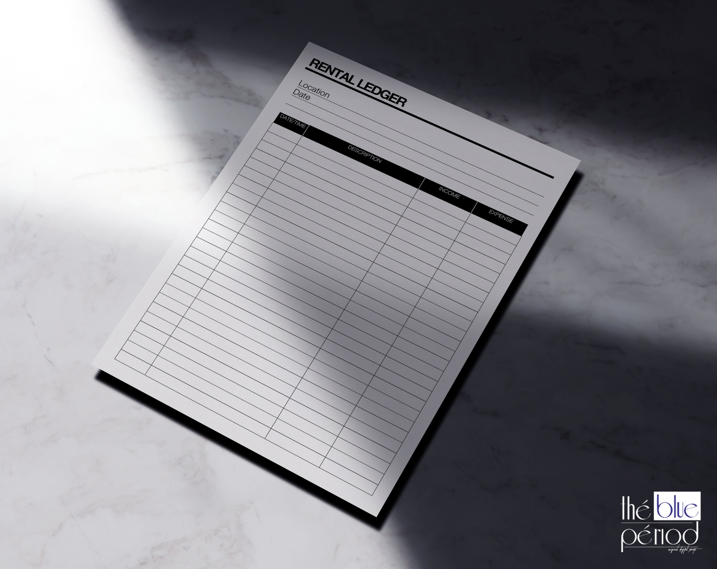 Editable Rental Ledger Form - Etsy