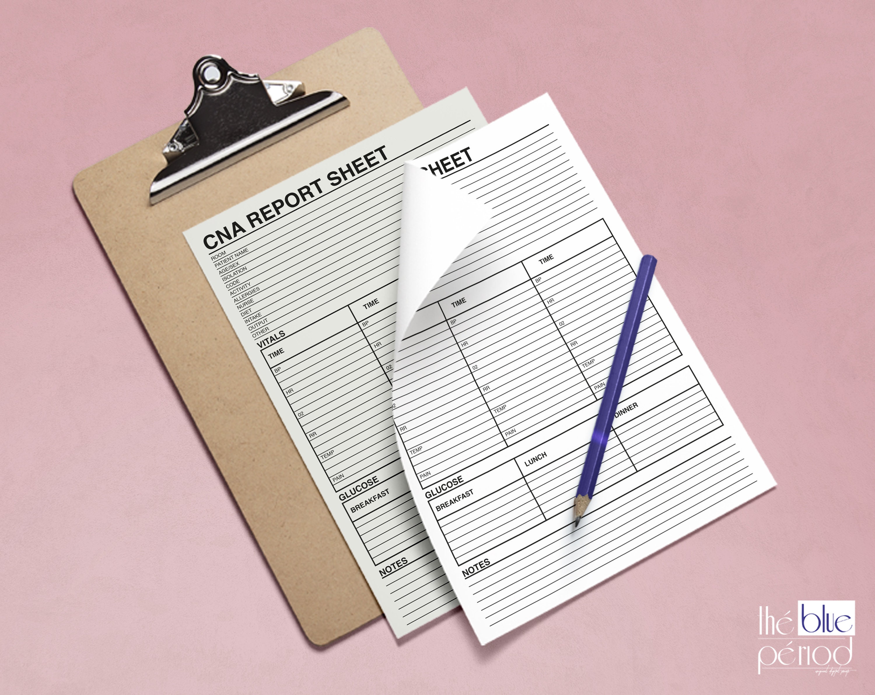 Printable CNA Report Sheet - Etsy