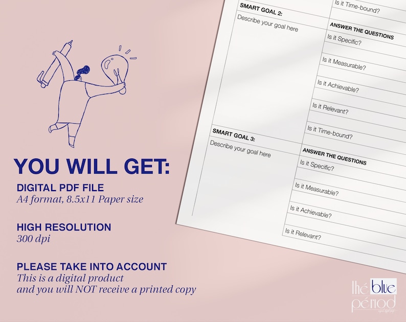 Editable SMART Employee Goals Template - Etsy