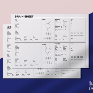 Printable Brain Nursing Report Sheet - Etsy