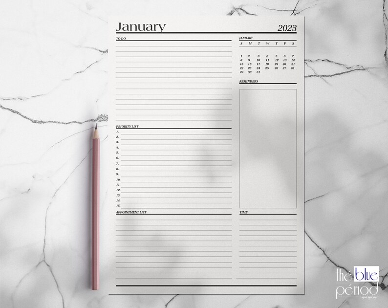 Printable 2023 Project Planner - Etsy