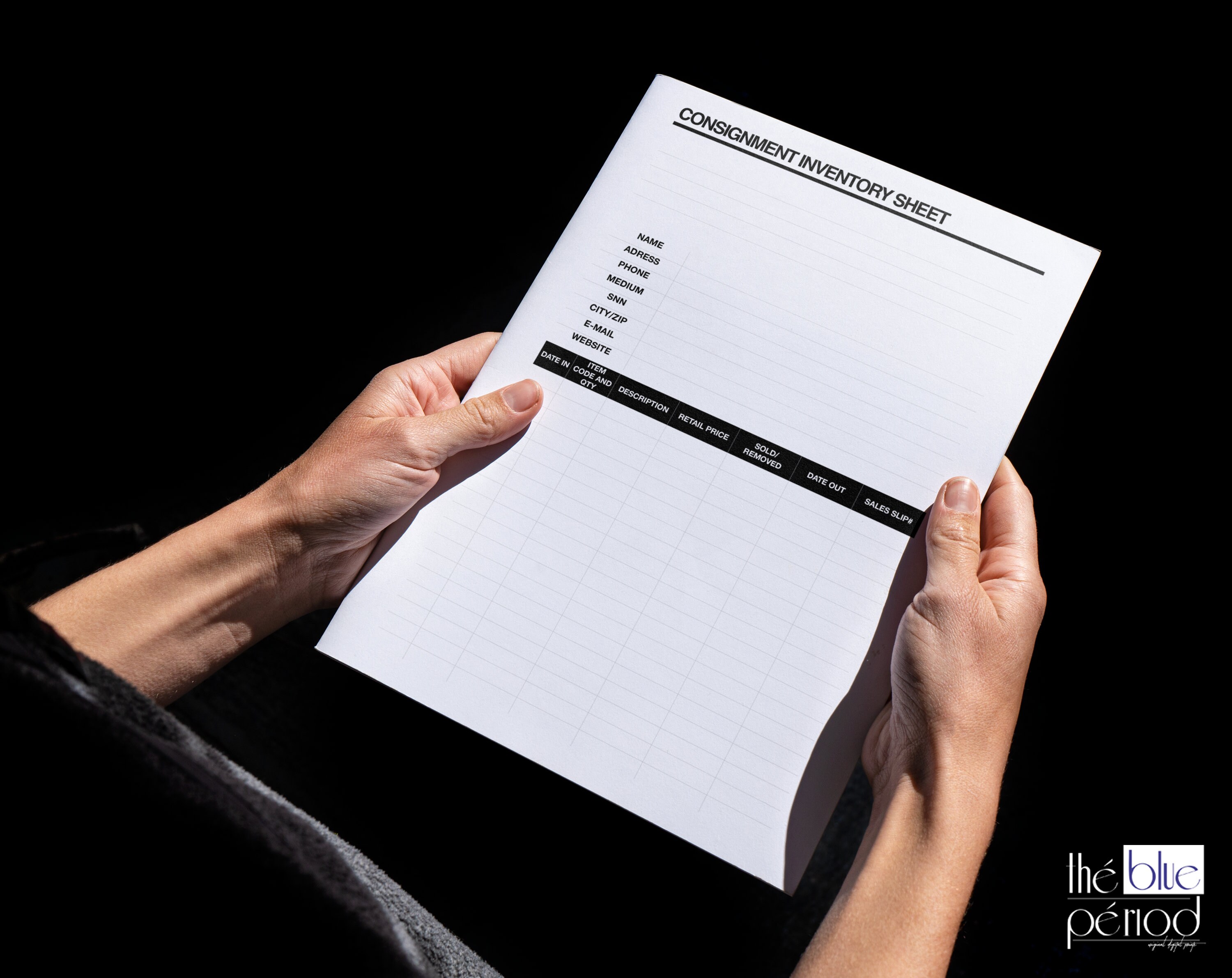 Editable Consignment Inventory Sheet - Etsy