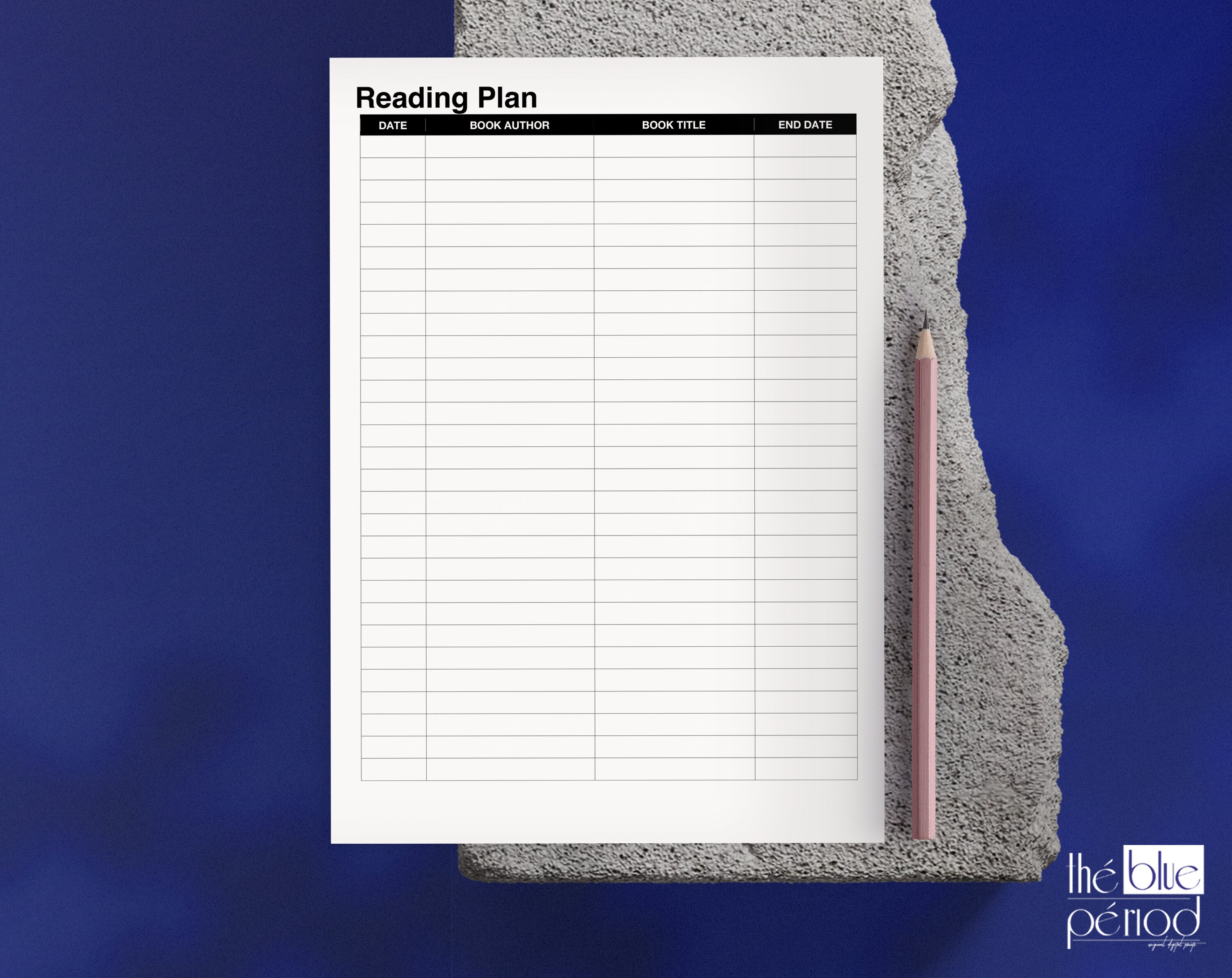 Editable Reading Plan - Etsy