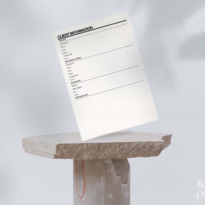 Editable New Client Information Form - Etsy