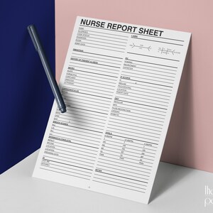 4 or 8 Nursing Sheet Multiple Patient - Etsy