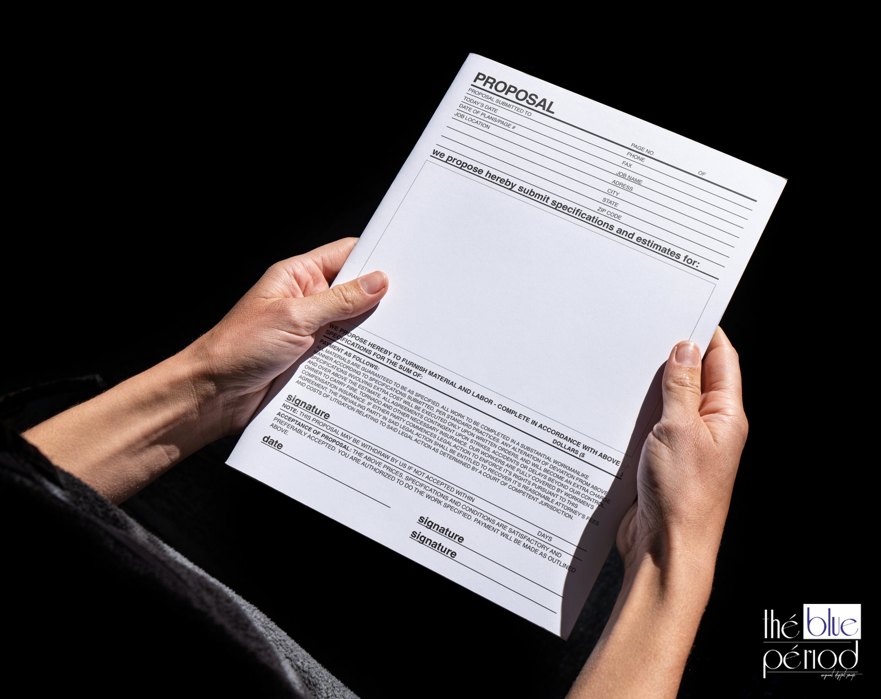 Editable Proposal and Contract Form - Etsy