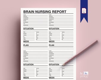 Labor and Delivery Nurse Report Sheet Nurse Brain Report - Etsy Canada