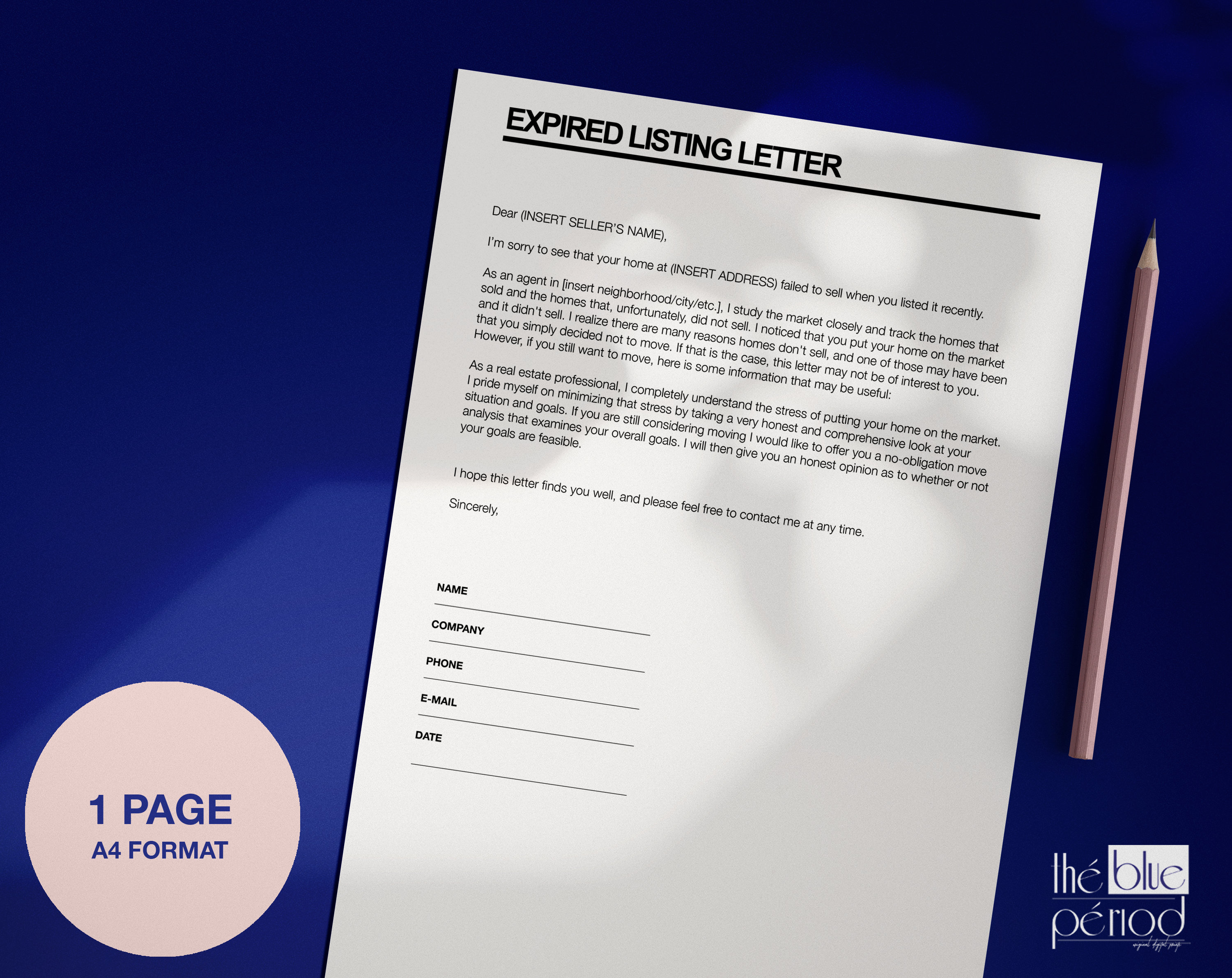 Editable Expired Listing Letter Template - Etsy