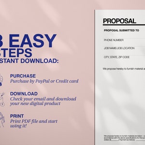 Editable Proposal Form - Etsy