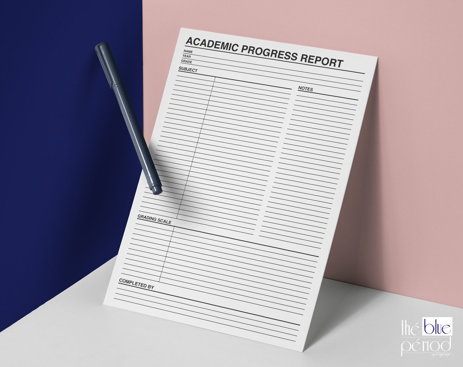 Printable Academic Progress Report - Etsy