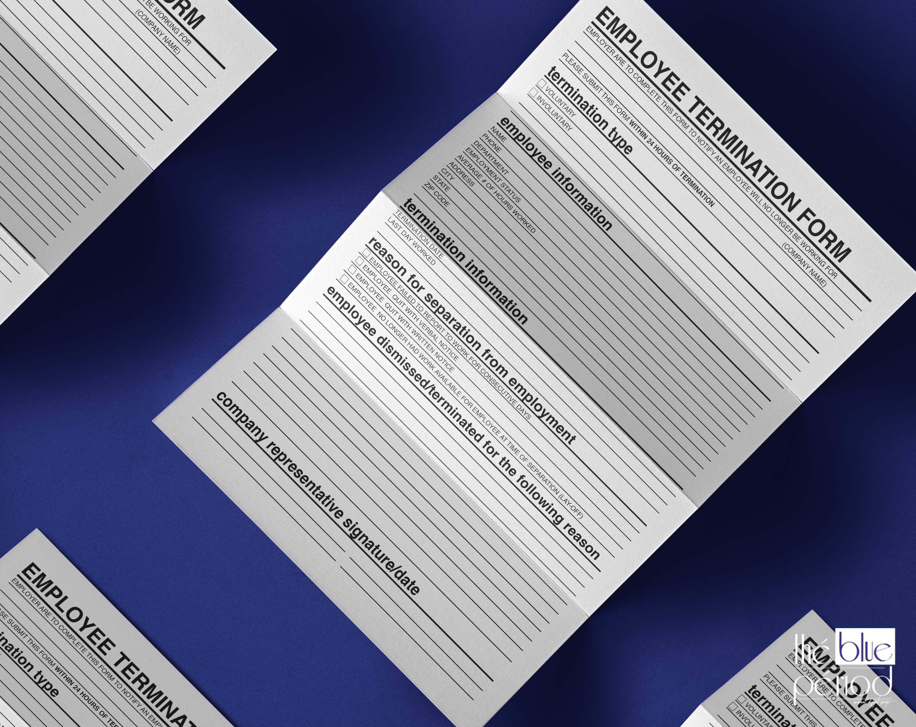 Printable Employee Termination Form - Etsy